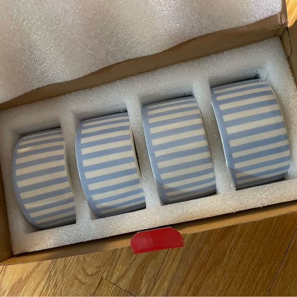 round house | Dining | Nwot Round House Sicily Blue And White Striped ...